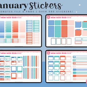 January 2023 Digital Planner Stickers | Digital Stickers | Goodnotes ...