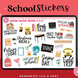 School Stickers | Digital Stickers | Goodnotes Stickers | PNG Stickers ...