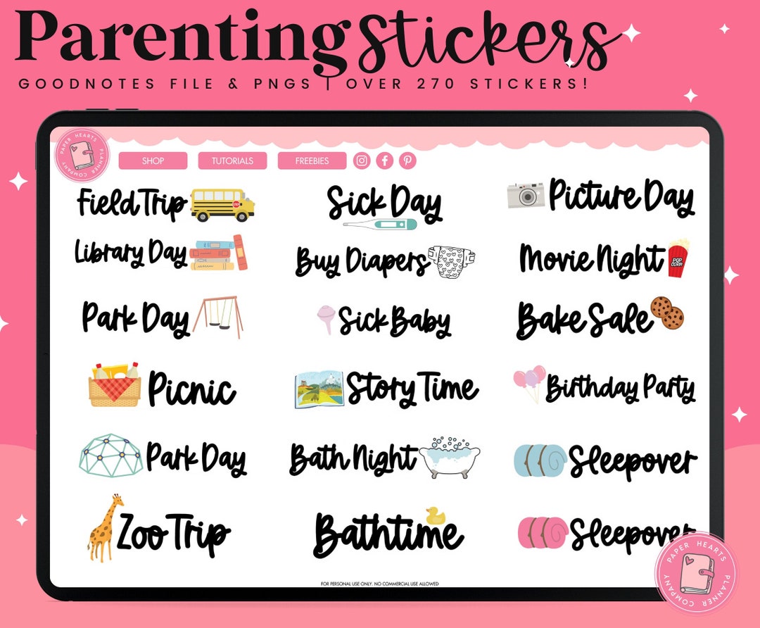 Parenting Stickers Digital - Etsy