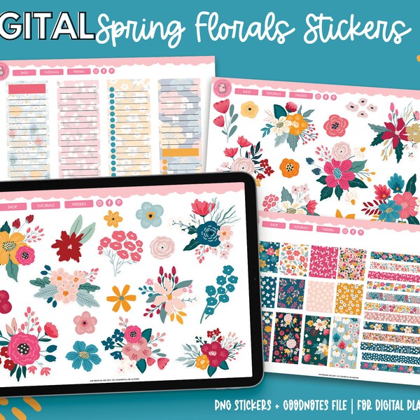 Spring Stickers - Etsy