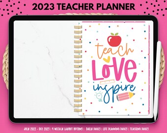 Teacher Planner 2022 Digital - Etsy