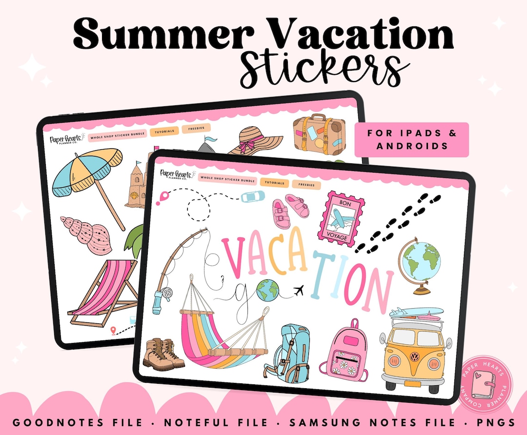 Vacation Stickers, Summer Stickers, Beach Stickers, Camping Stickers ...