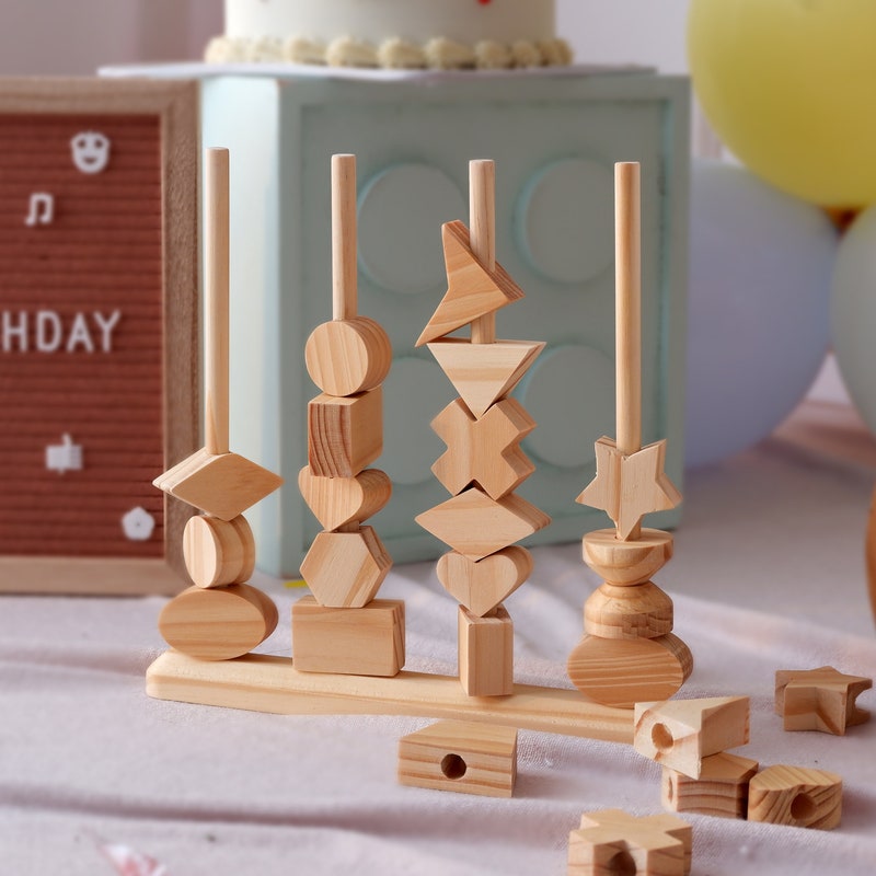 Wooden Stacking Toys - Etsy