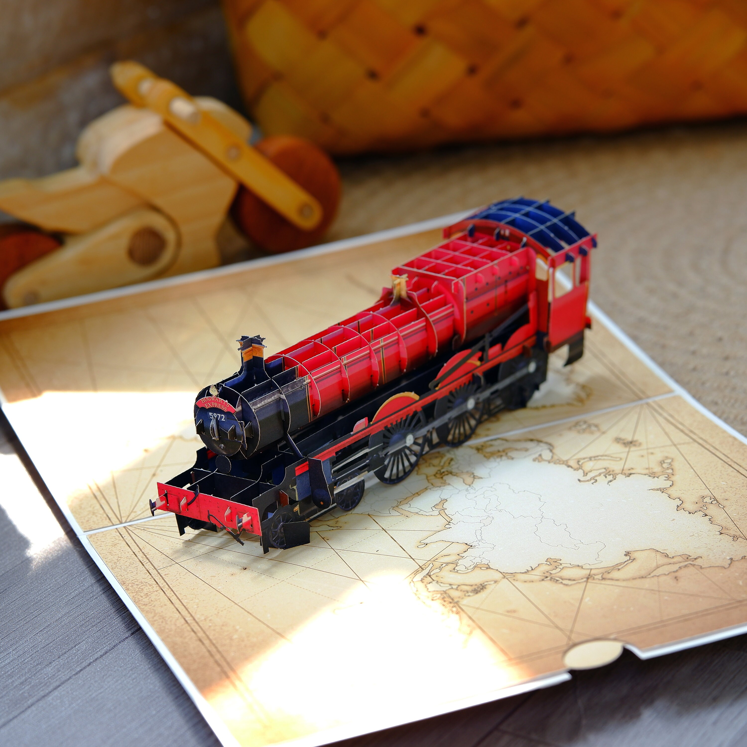Hogwarts Express Pop-up Card: 3D Steam Train Postcard - Etsy