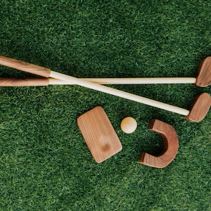 Rustic Kids Mini Golf Set - Fun Outdoor & Indoor Toy for Toddlers ...