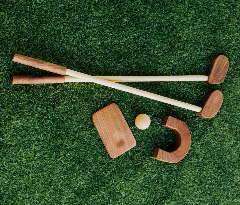 Rustic Wood Mini Golf Set – Kids Outdoor Toy, Family Game - Etsy