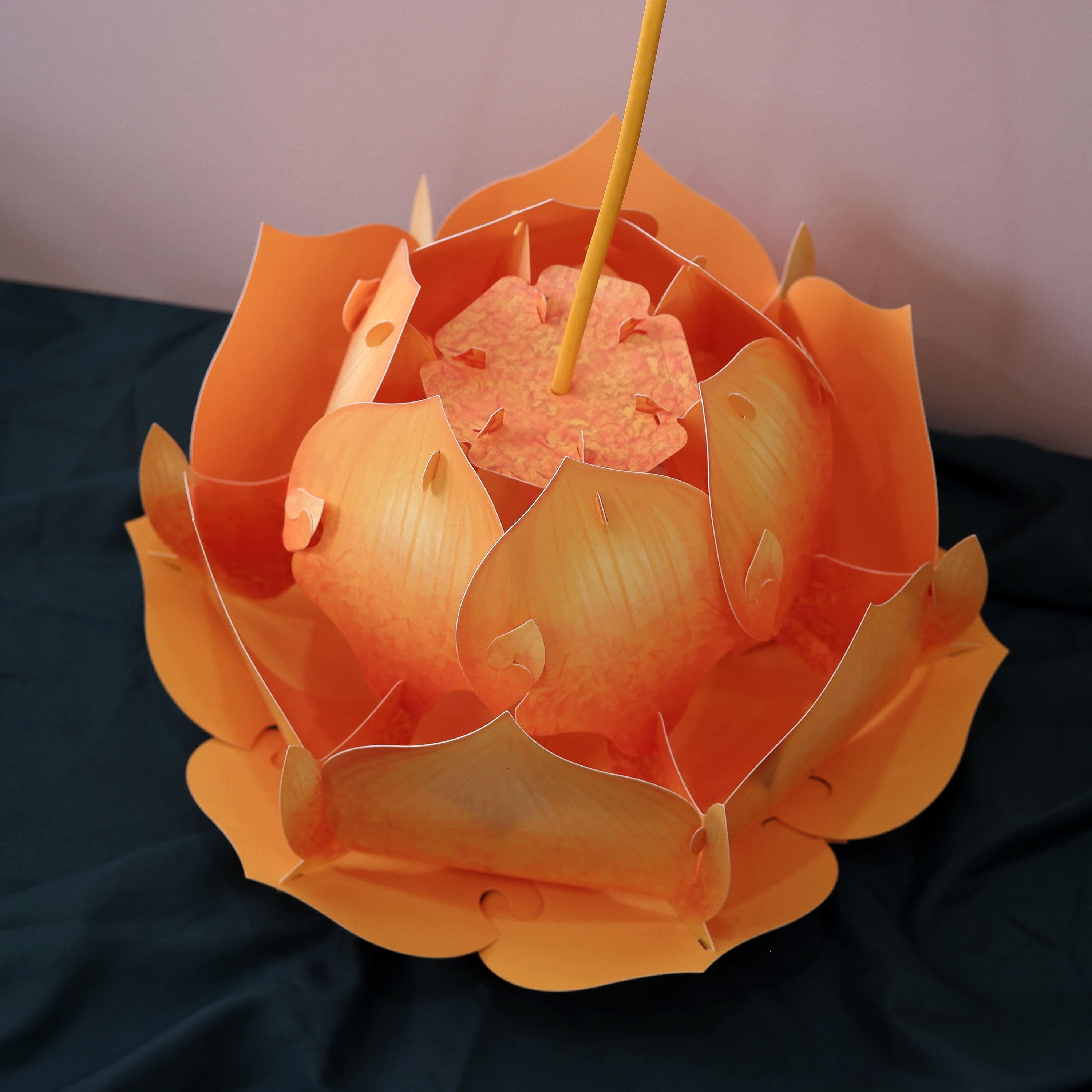 DIY Hanging Lotus Lantern Puzzle Kit, Porch Decoration, Zen Lotus ...
