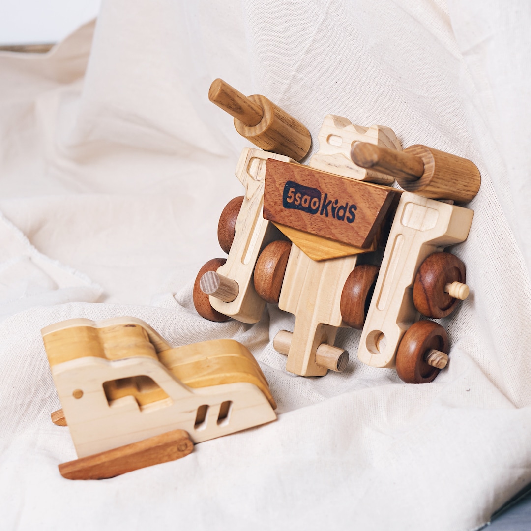 DIY Transformers Upgrade: Wooden Optimus Prime Robot Puzzle, STEM Toys ...