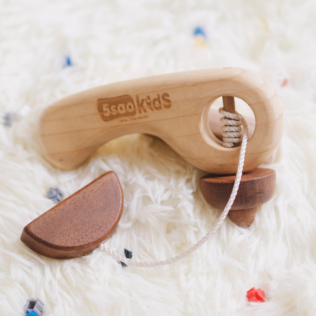 Wooden Spinning Top Toy for Kids - Mini Whirl Delight! - Etsy