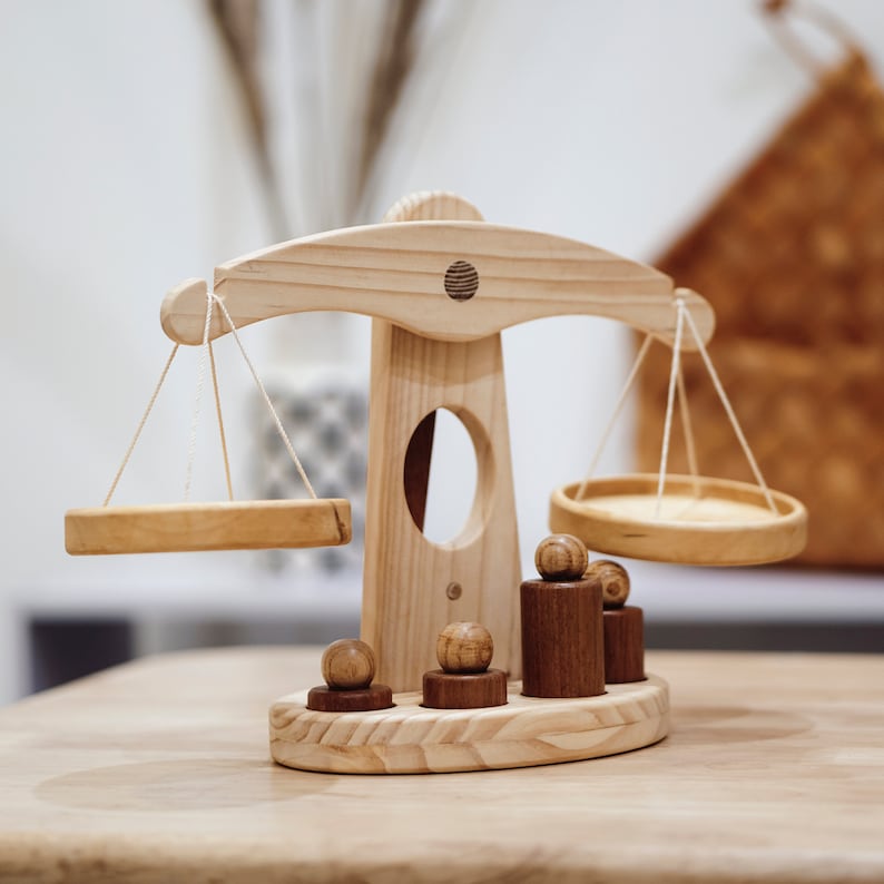 Wooden Balance Scale Montessori Toys Birthday Gift for Little - Etsy