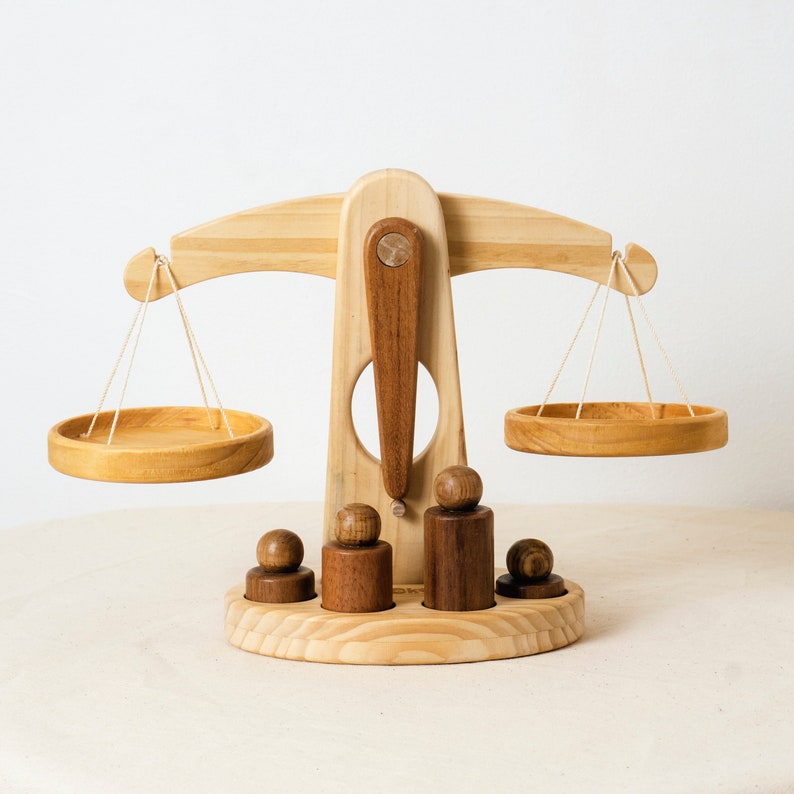 Wooden Balance Scale Montessori Toys Birthday Gift for Little - Etsy
