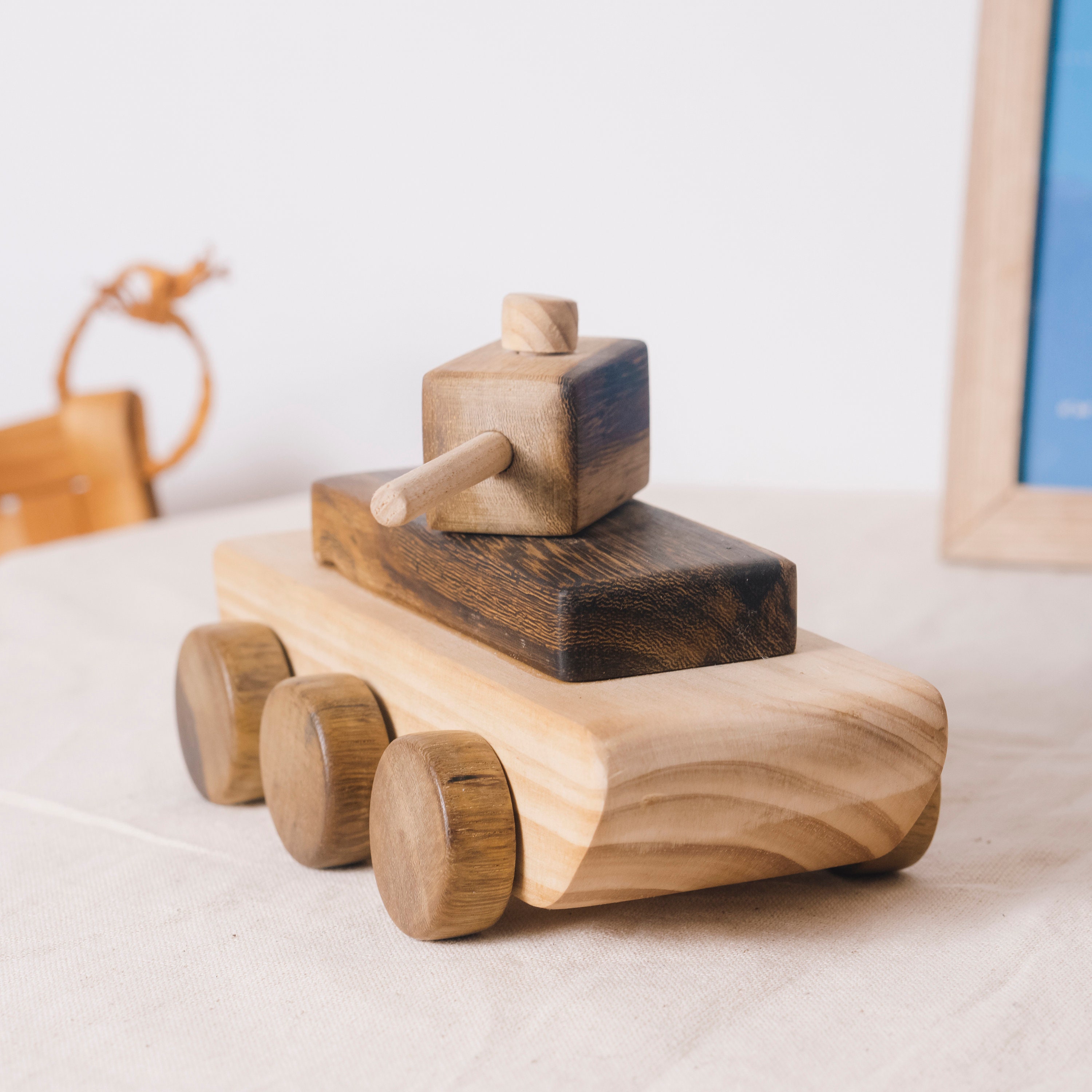 Personalized Wooden Tank Toys 3D Model, Vehicle Military 2 Years Old ...