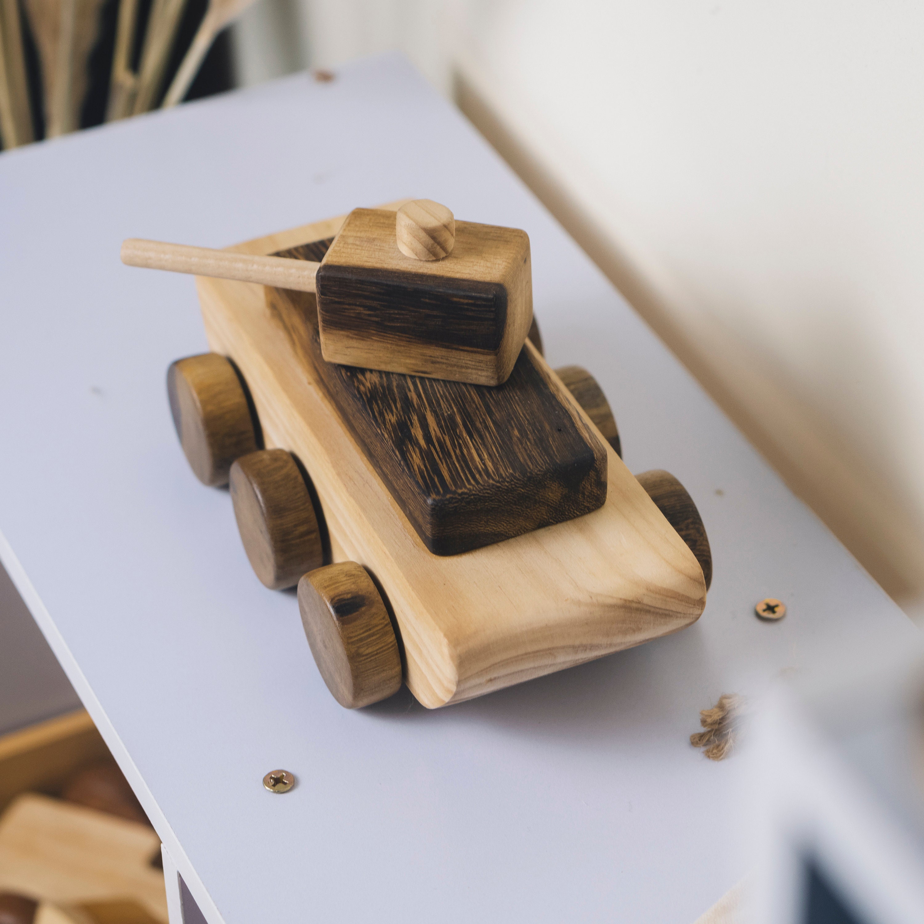 Personalized Wooden Tank Toys 3D Model, Vehicle Military 2 Years Old ...