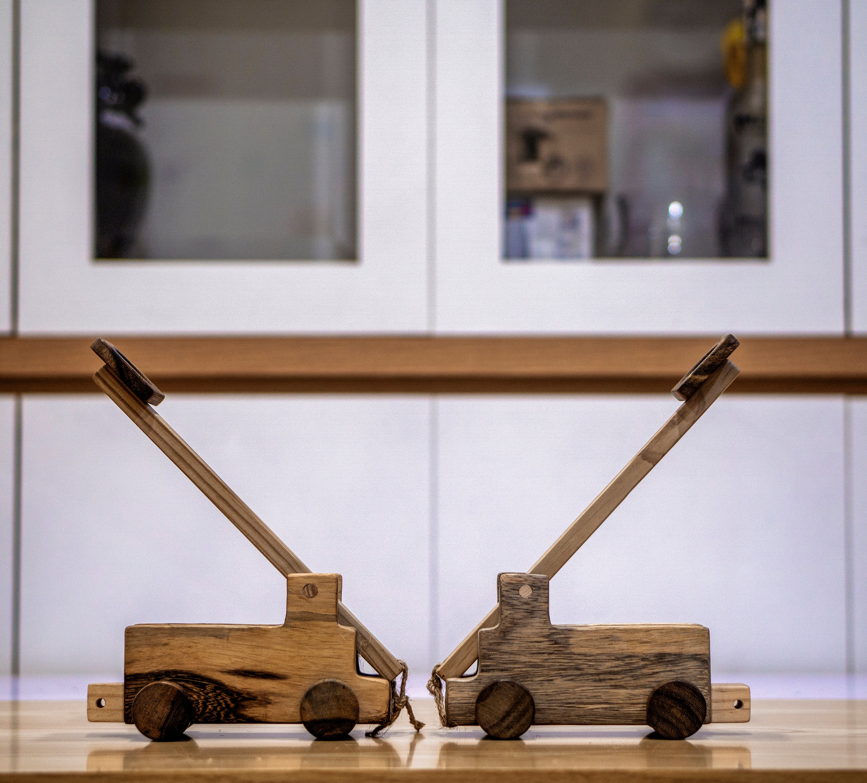 Wooden Catapult Toy, Gift for Kids, Desk Toy for Children, Wood Nursery ...