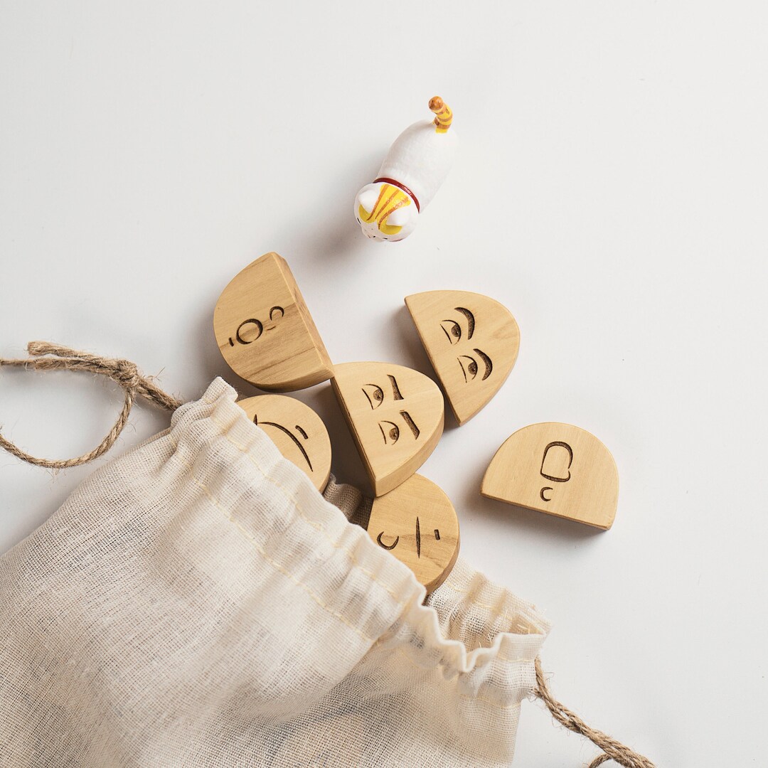 Wooden Emotion Faces Puzzle: Montessori Learning Toy for Toddlers - Etsy