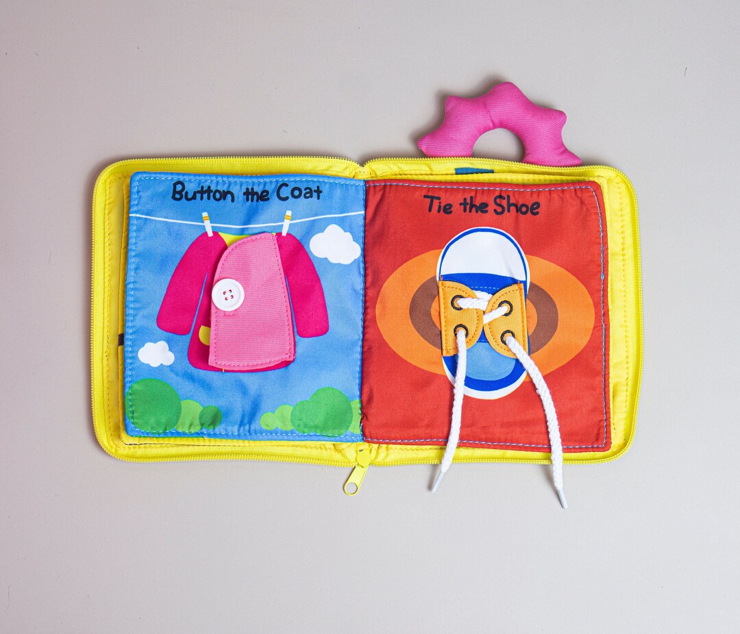 Fabric Quiet Busy Book Educational Toy - A Gift of Fun and Learning for ...