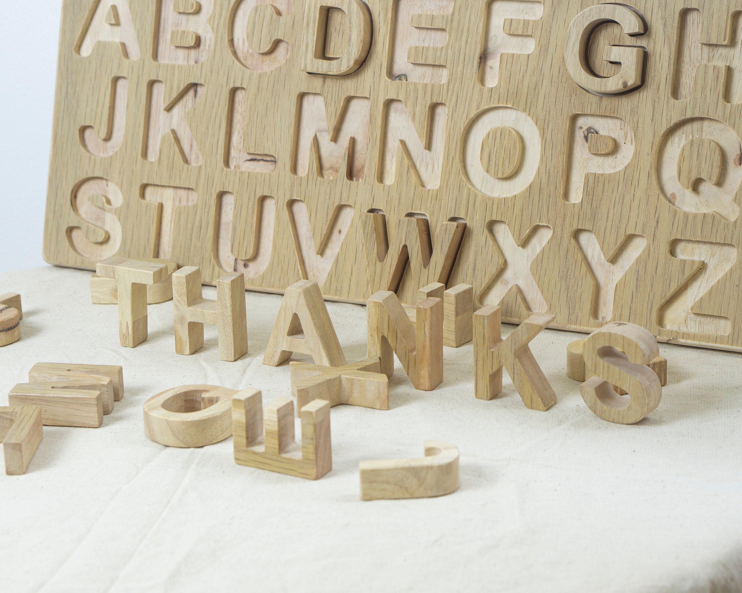 Wooden Alphabet Puzzle Board the Ultimate Educational Toy for Little ...
