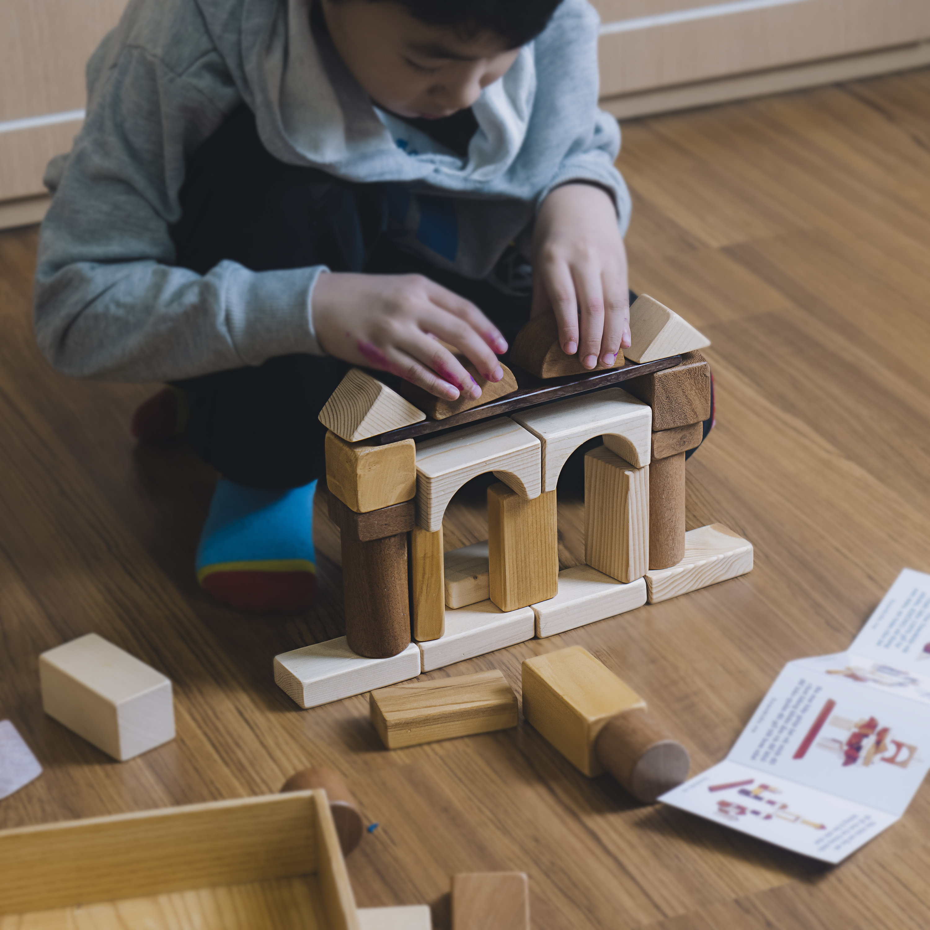 Wooden Building Blocks Toddler Stacking Toys Montessori - Etsy
