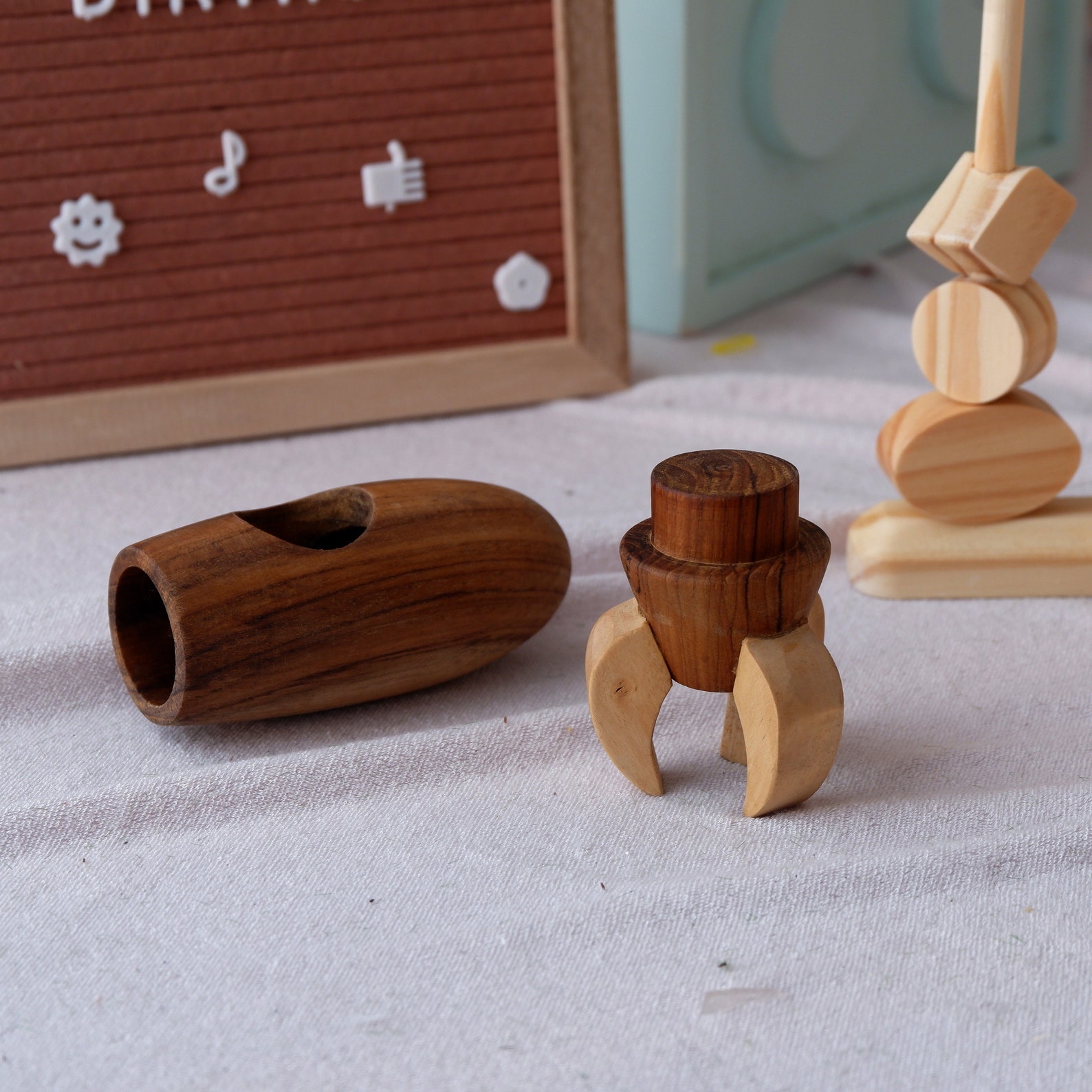 Wooden Spaceship Rocket Model Toy - Baby Boy & Toddler Gifts, Nursery ...