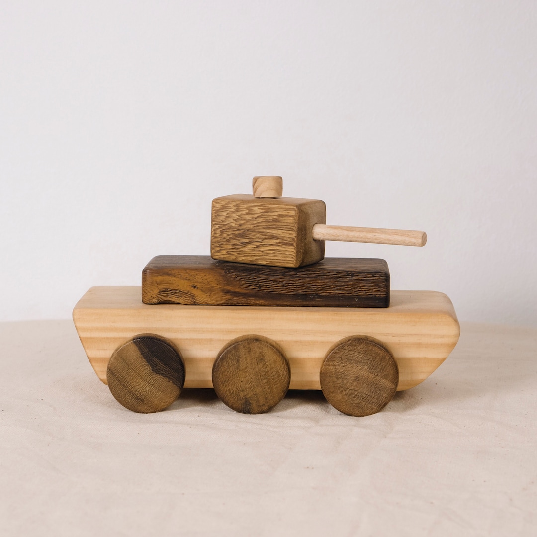 Personalized Wooden Tank Toys 3D Model, Vehicle Military 2 Years Old ...