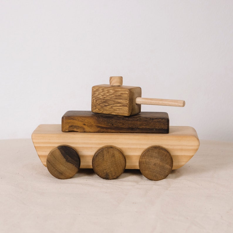 Personalized Wooden Tank Toys 3D Model Vehicle Military 2 - Etsy