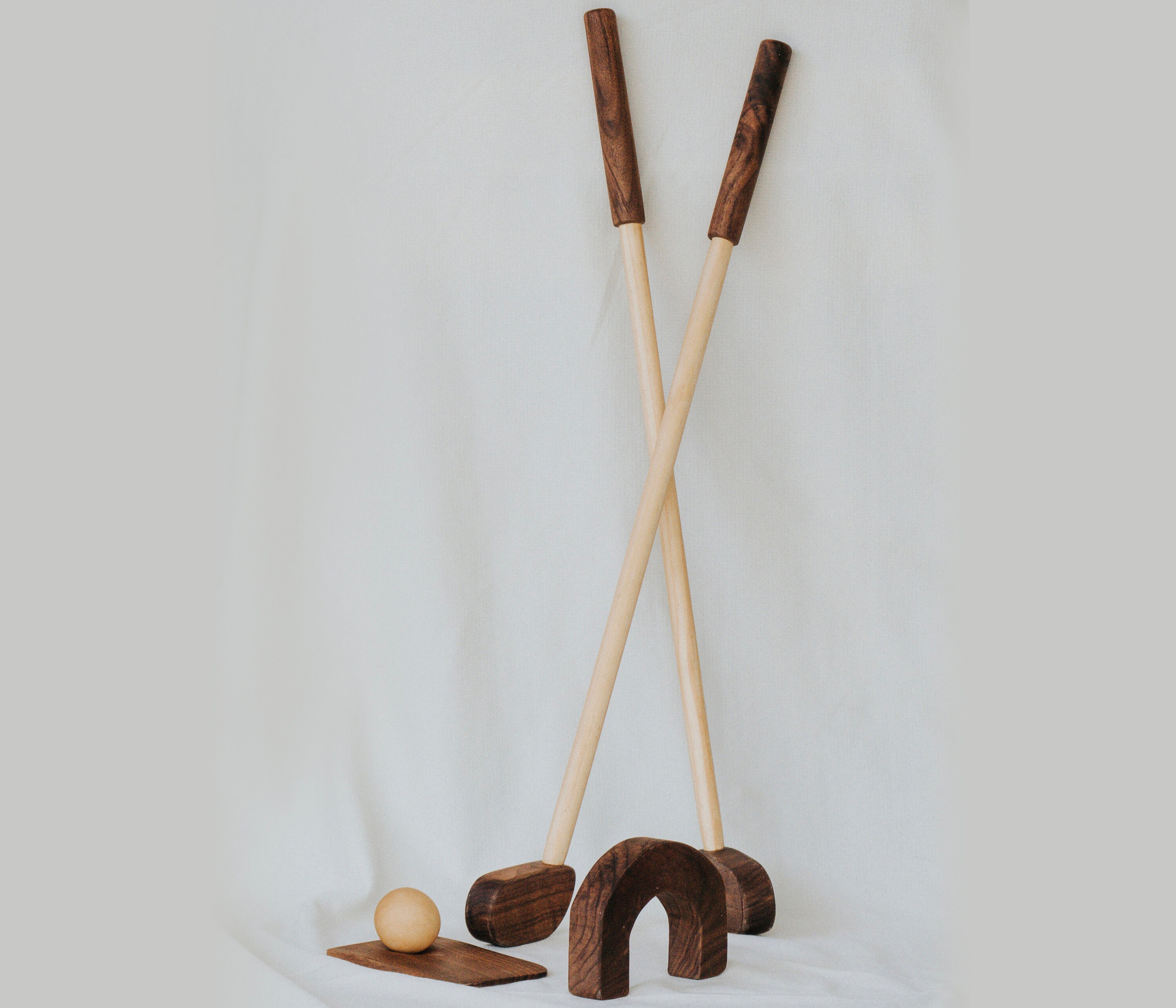 Handcrafted Golf Toy Set Personalized Clubs, Ball, Slope & Gate Fun ...