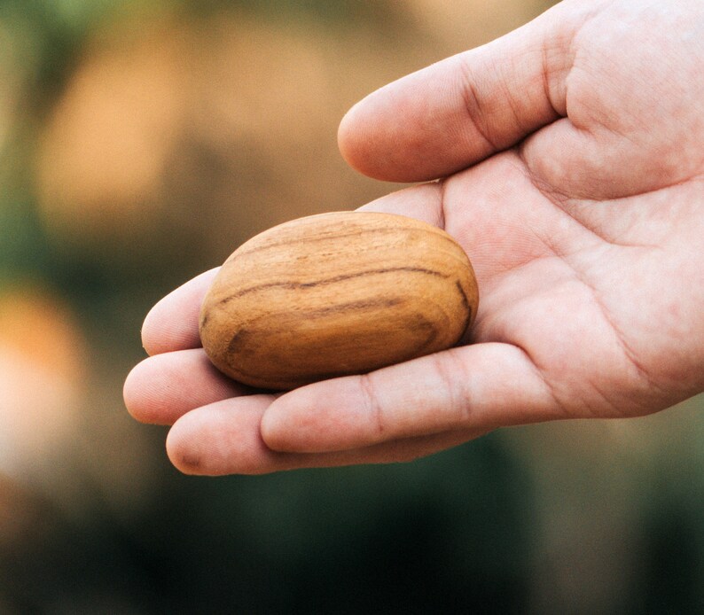 Teak Wooden Pebble Stacking Toys, Montessori Balancing Stones - Etsy
