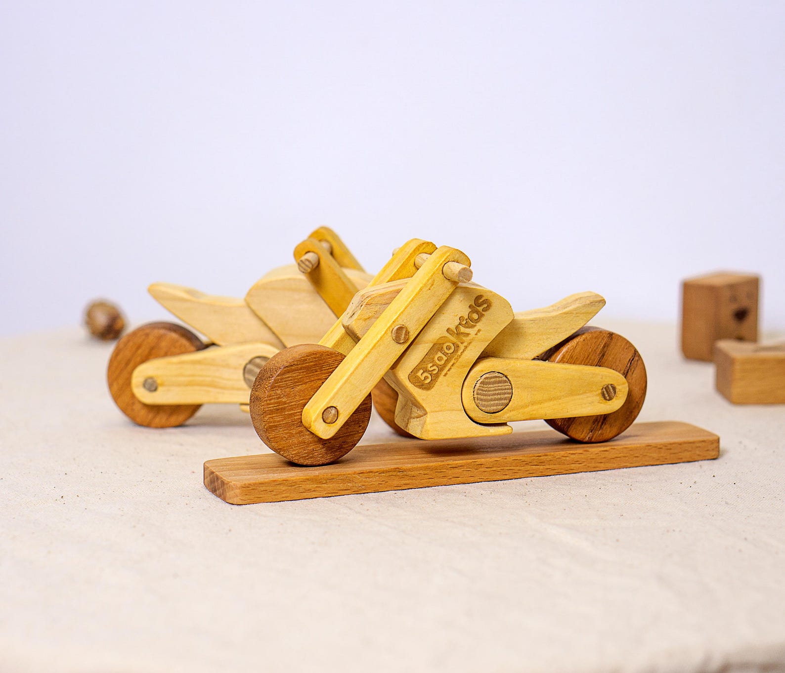 Sportbike Motorcycle Wooden Toy With Moving Wheels Perfect Gift for ...