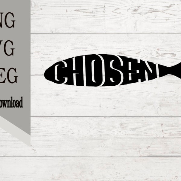 The Chosen Fish Svg - Etsy UK