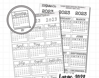 Large 2023 Stickers - Etsy