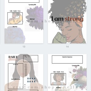 A4, US Letter 23-page Daily Planner & Aspirations Printable PDF ...