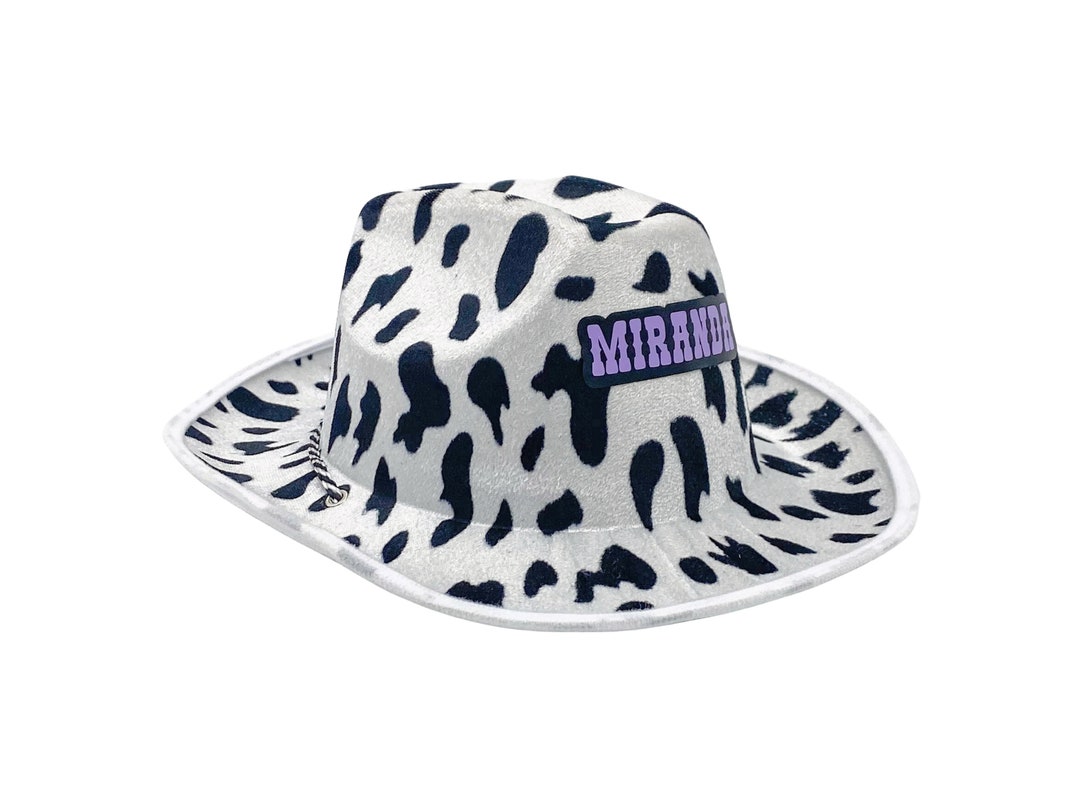 Personalized Cowboy Hat | Custom Cow Print Cowgirl Hat | Country ...