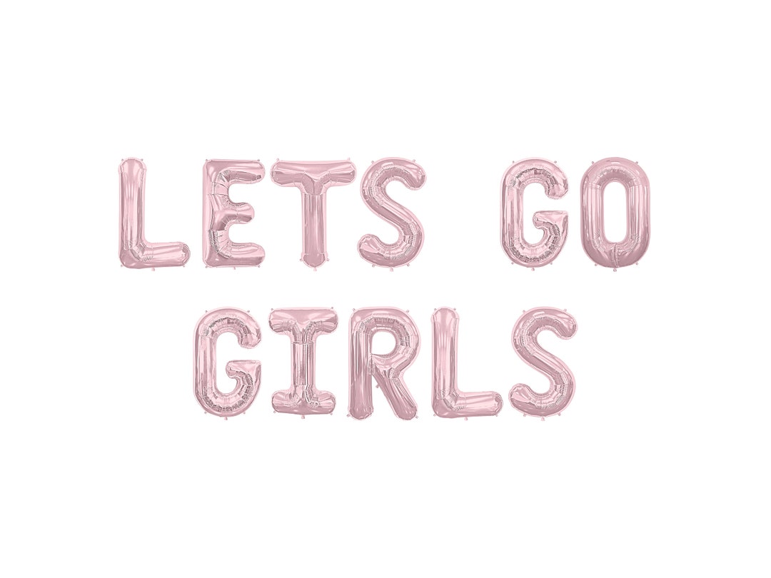 Lets Go Girls Balloon Banner | Disco Cowgirl Bachelorette Party ...
