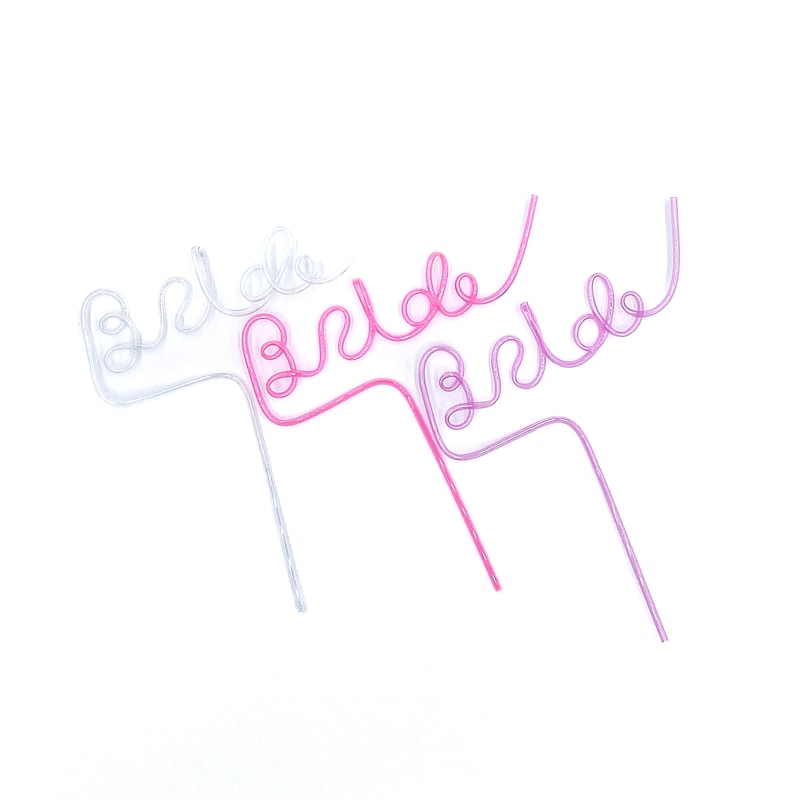 Bride Straws - Etsy