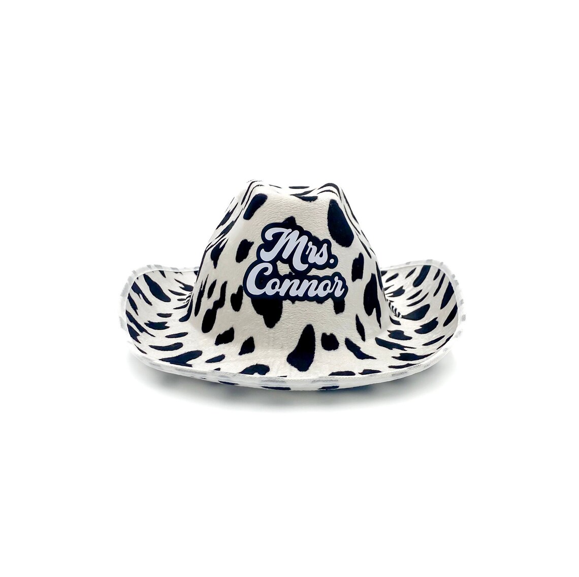 Personalized Cowboy Hat Custom Cow Print Cowgirl Hat - Etsy