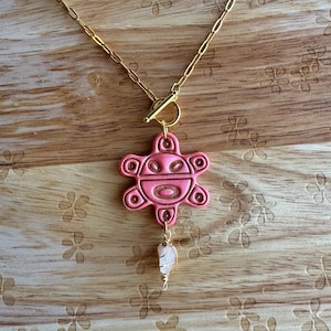 Taino Necklace. Puerto Rico Taíno Sun. Stainless Steel Gold Color ...