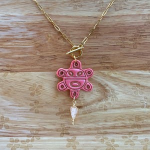 Taino Necklace. Puerto Rico Taíno Sun. Stainless Steel Gold Color ...