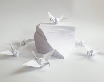 1000 Pure White Origami Paper Cranes Crafts Paper Goods - Etsy