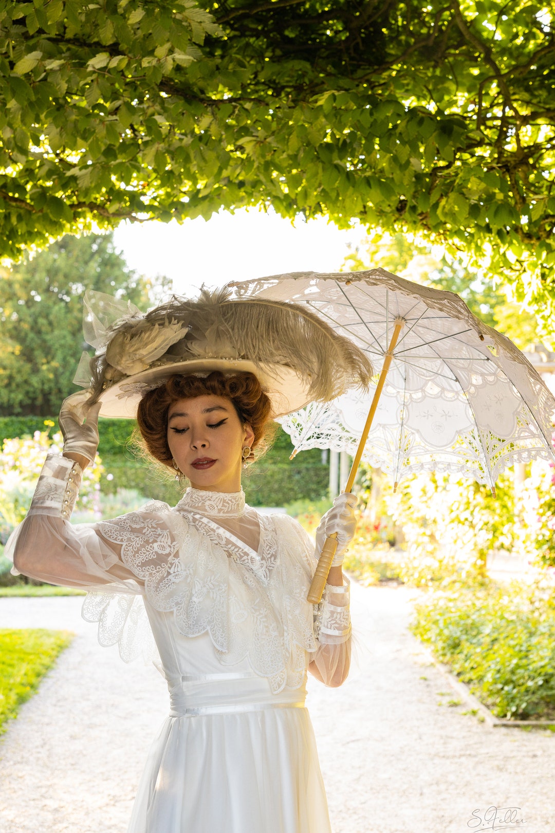 Pointed Parasol my Fair Lady in Vintage Style - Etsy UK