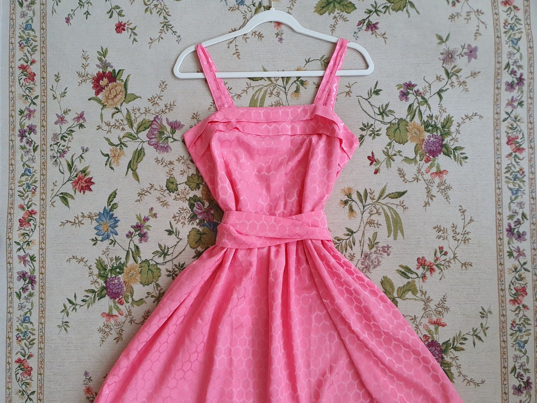 Vintage Cocktail Dress in Size 1950s S/meter in Pink - Etsy