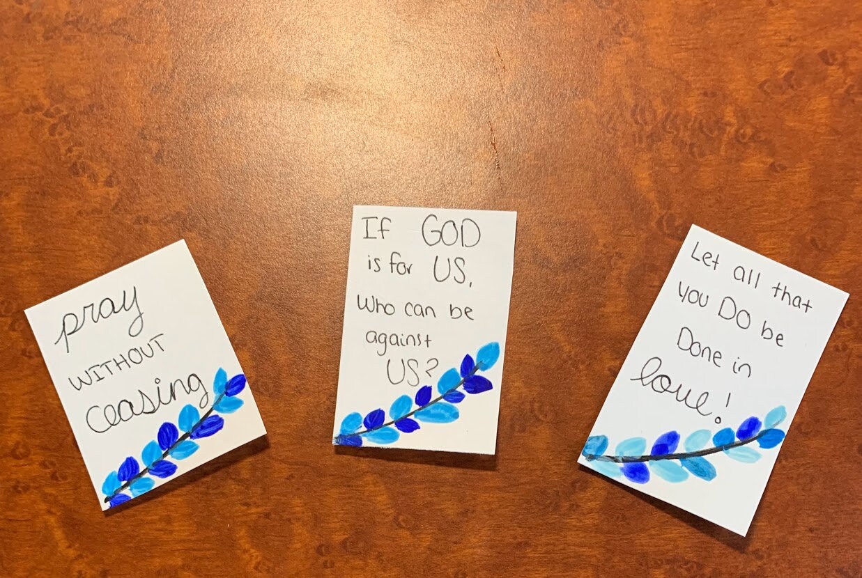 Bible Verse Bookmarks vine & Leaves - Etsy