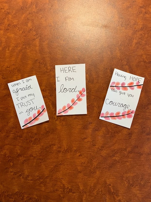 Bible Verse Bookmarks vine & Leaves - Etsy