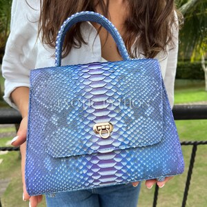 Snake Skin Bag Python Leather Handbag Snake Skin Purse Genuine Python ...