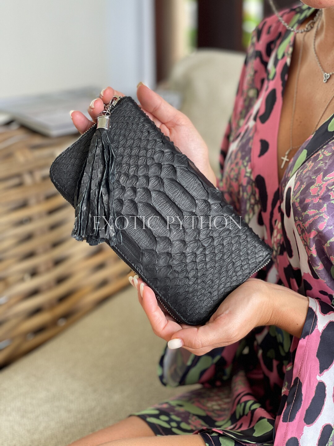 Snake Skin Wallet Python Wallet Snakeskin Wallet Snake - Etsy