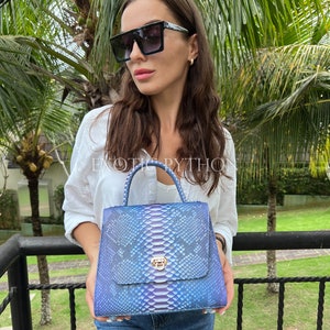 Snake Skin Bag Python Leather Handbag Snake Skin Purse Genuine Python ...