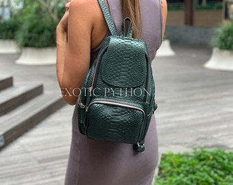 Snakeskin Backpack - Etsy