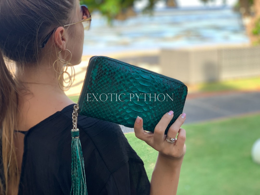 Python Wallet Snakeskin Wallet Womens Python Wallet Reptile Wallet ...