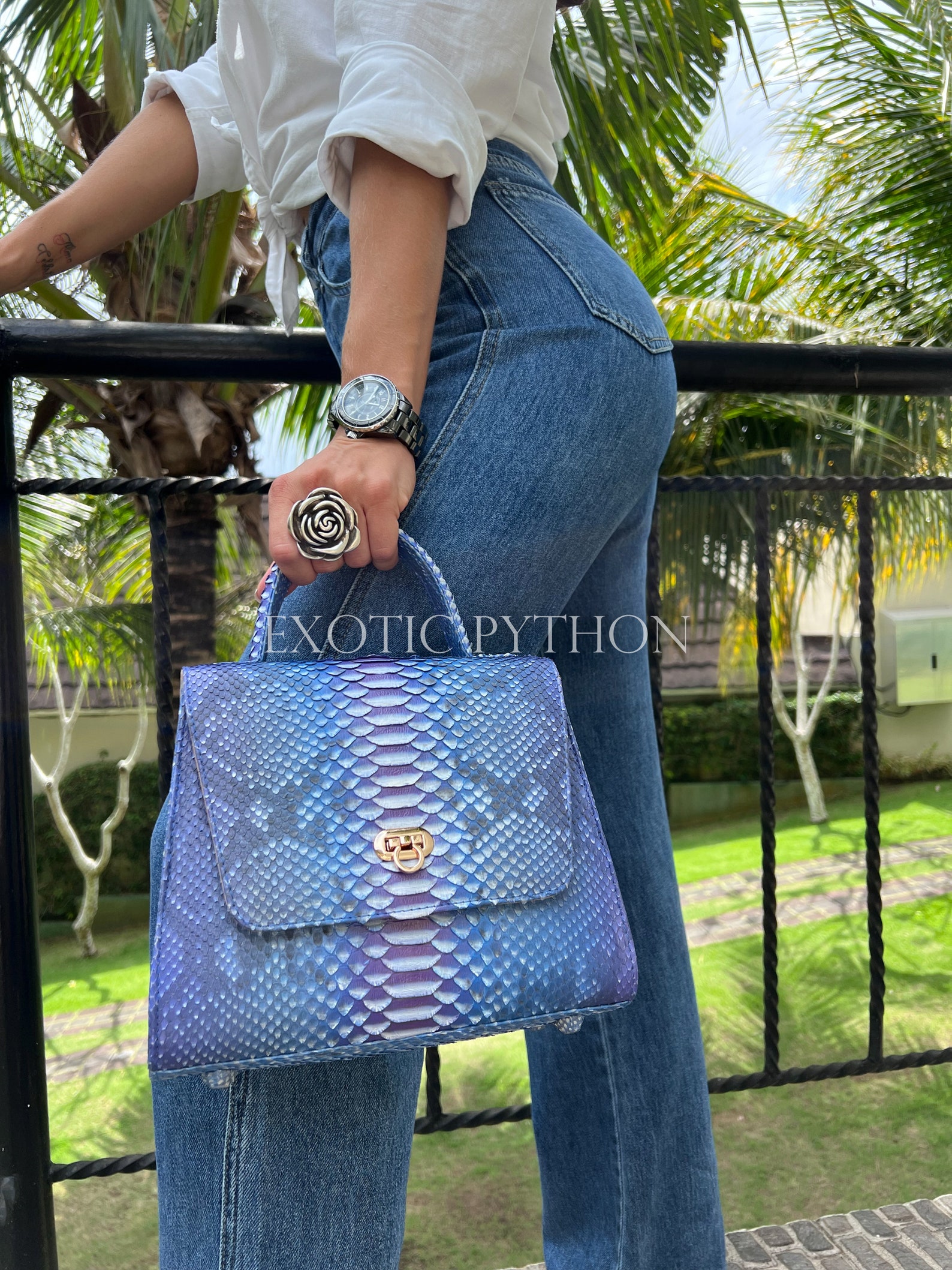 Snake Skin Bag Python Leather Handbag Snake Skin Purse - Etsy