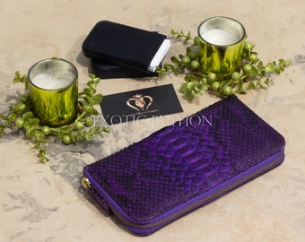 Men Trifold Python Wallet - Etsy
