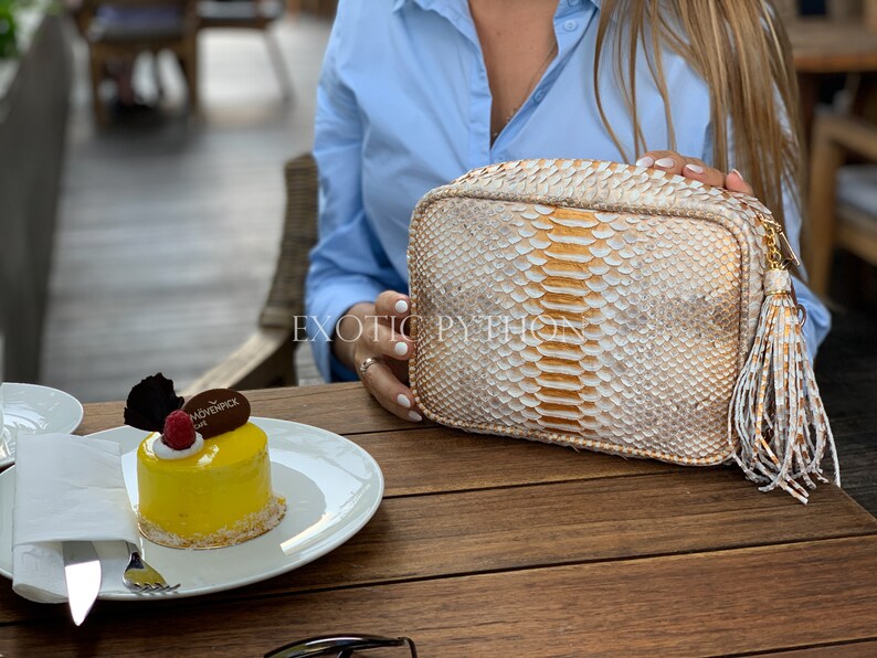 Snakeskin Purse Python Crossbody Bag Python Purse - Etsy